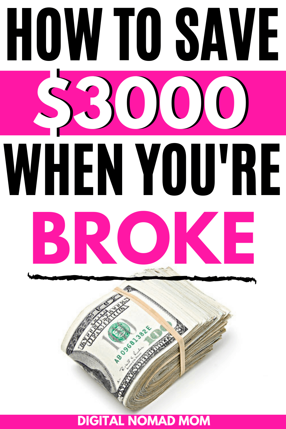 How to Save $3000 in 3 Months [Even If You're Broke]
